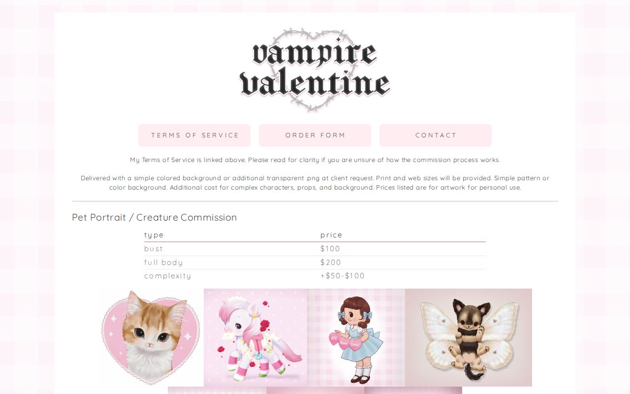 vampirevalentine commissions